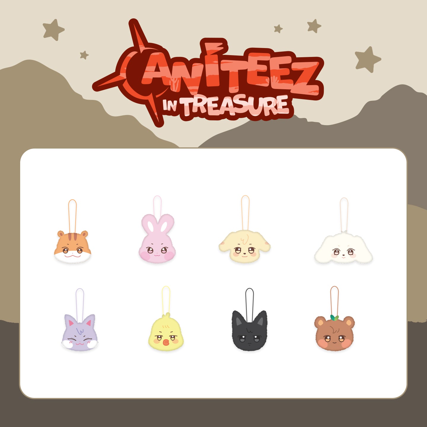 ANITEEZ IN TREASURE PLUSH NAME TAG – ANITEEZ in TREASURE POP-UP STORE